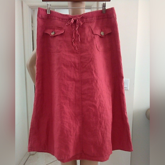 Cherokee | Skirts | Vintage 0 Linen Skirt Mauve Color By Cherokee Sz 12 ...